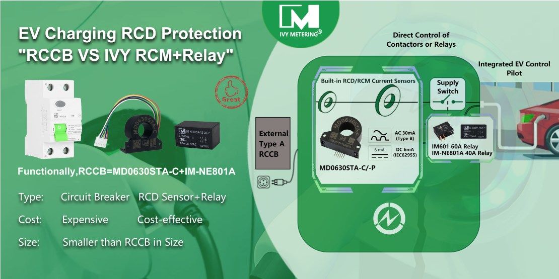 Integration Type B RCD 30mA AC 6mA DC Differential Protection RCM ...